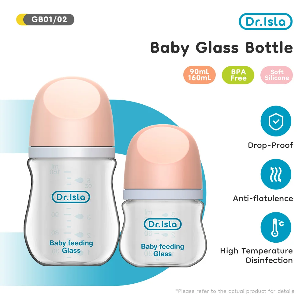 Botellas-de-vidrio-Dr-isla-biberones-de-alimentaci-n-para-reci-n ...