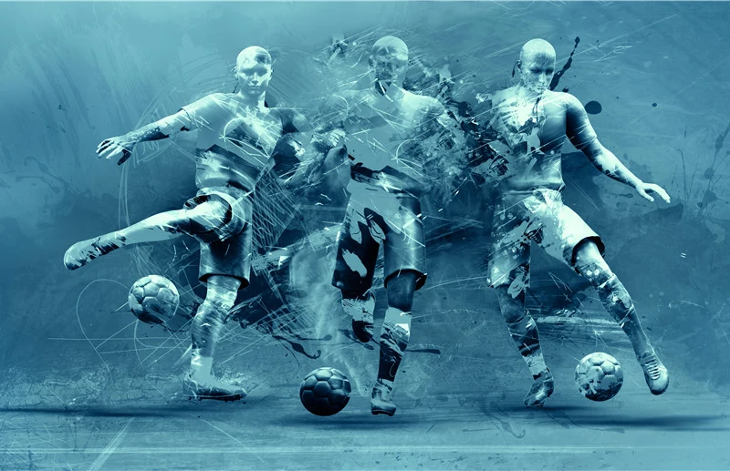 Abstract Soccer Paintings