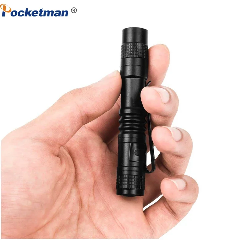 Mini LED Flashlight High Lumens Handheld Pen Light Small Torch Pocket ...