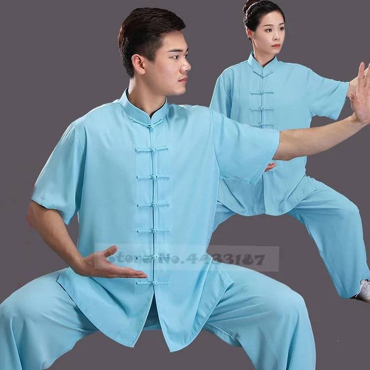 Chinese Tang Suit Tai Chi Suit Traditional Chinese Mandarin Collar Kung ...