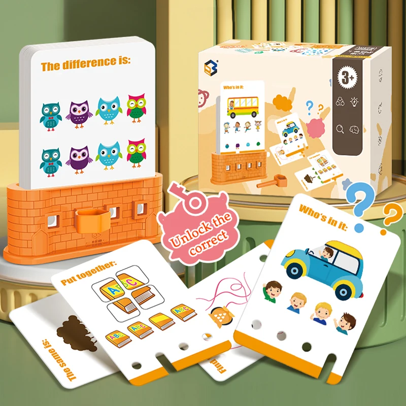 Kids Logical Thinking Training Montessori Toys Shape Sorting Puzzles ...
