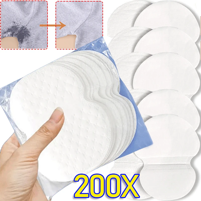 10-200pcs-Sweat-Pads-Deodorants-Underarm-Invisible-Sweat-Perspiration ...