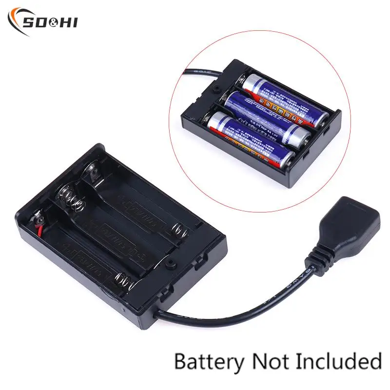3-AA-battery-box-with-usb-port-for-building-block-led-light-kit-with ...