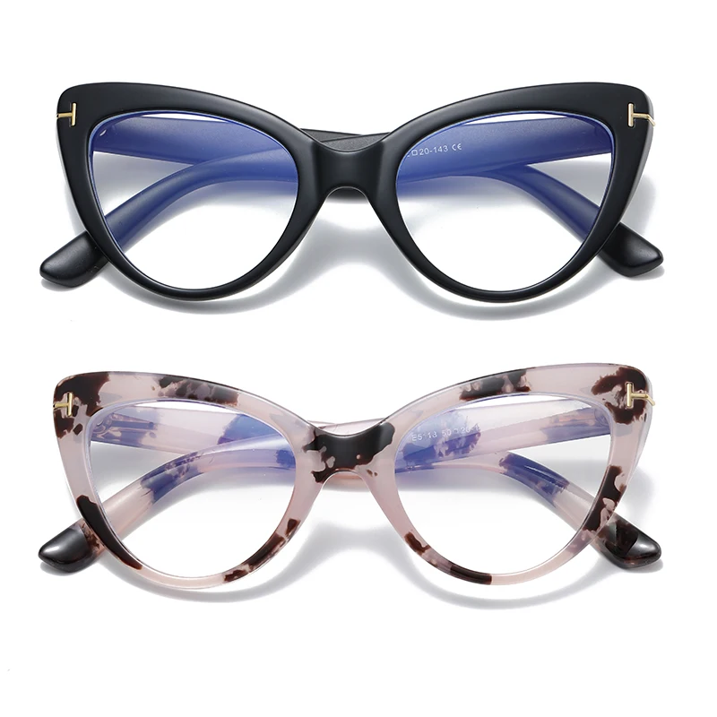 Eyeglasses Cat Eye Glasses | Optic Glasses Women Cat Eyes - Blue Light Blocking Glasses - Aliexpress