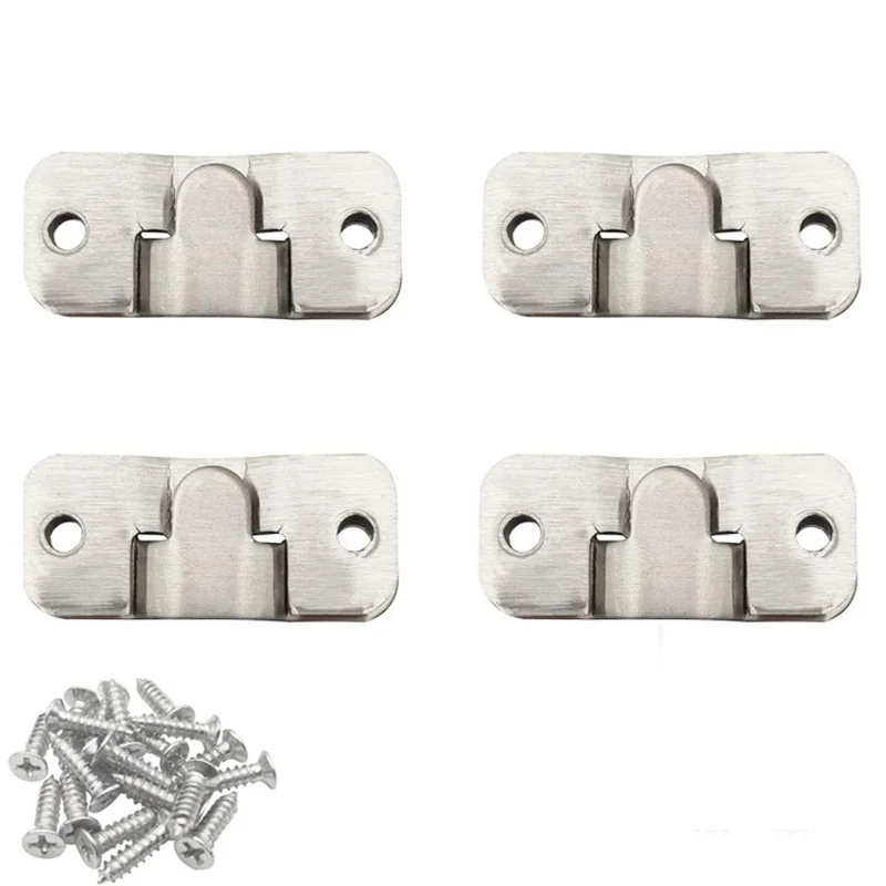 2Pcs Sectional Connector Stainless Steel Furniture Interlock Bracket ...