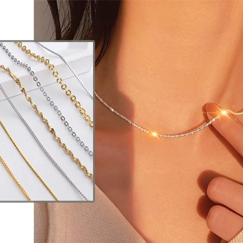 Tiny-MInimalist-Choker-Chain-Stack-Necklace-for-Women-Trend-Gold-Color ...