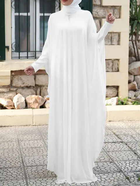 Zanzea Mode Sommer lange Sommerkleid Ramadan Hijab Vestido 2 stücke Frauen Langarm Kleid Party ...