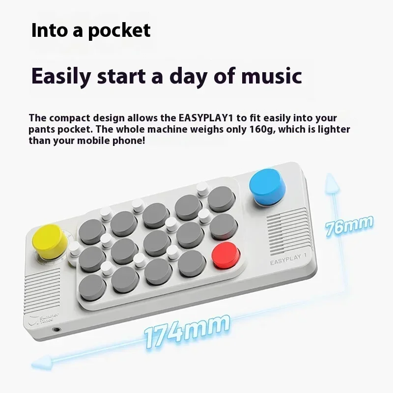 Easyplay Portable Music Keyboard Mini Electronic Organ 1500mah MIDI ...