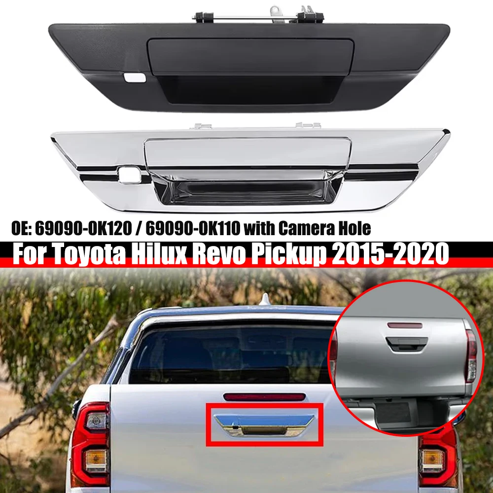 Trunk Tailgate Handle Exterior Back Door Handle With Camera Hole For ...