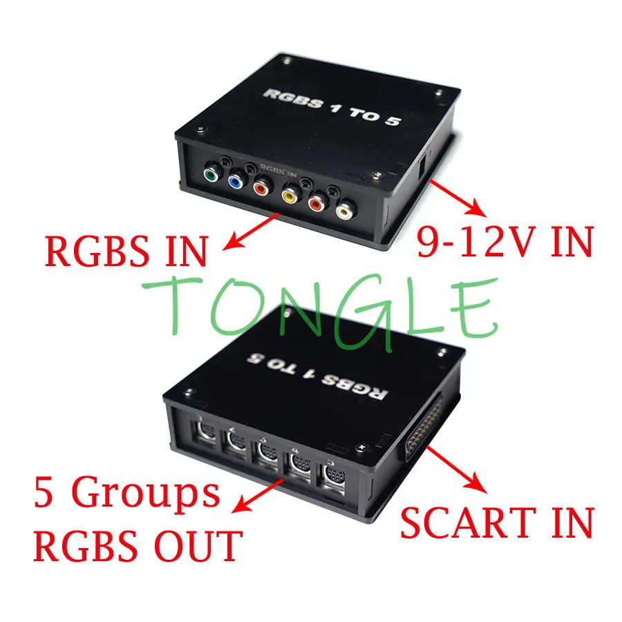 Caja-acr-lica-Multi-Scart-1-en-4-5-Out-Switch-distribuidor-convertidor ...