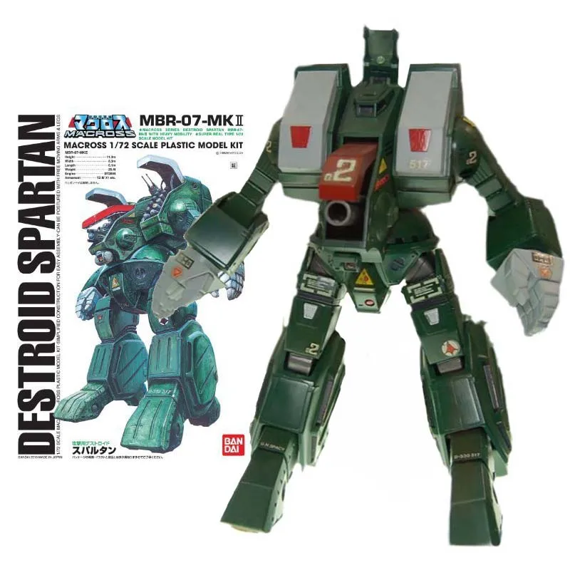 Bandai Original Macross Anime Figure 1/72 MBR-07-MK 2 Destroid Spartan ...