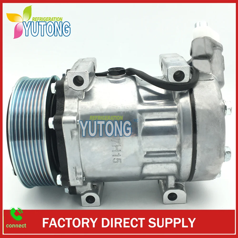 AC-Compressor-A-C-Clutch-For-International-Navistar-Replaces-SD7H15 ...
