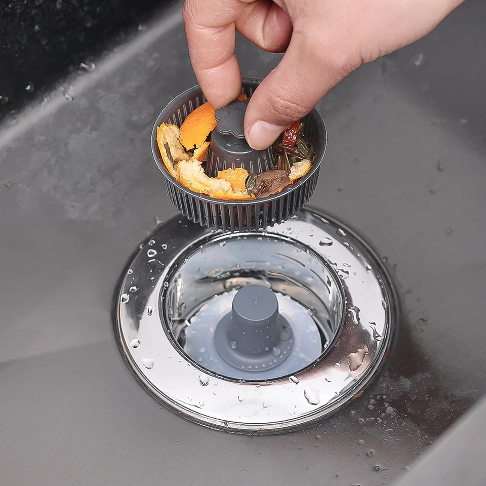 Strainers For Kitchen Kitchen Stopper: 3 In 1 Pop-Up Sink Stopper With ...