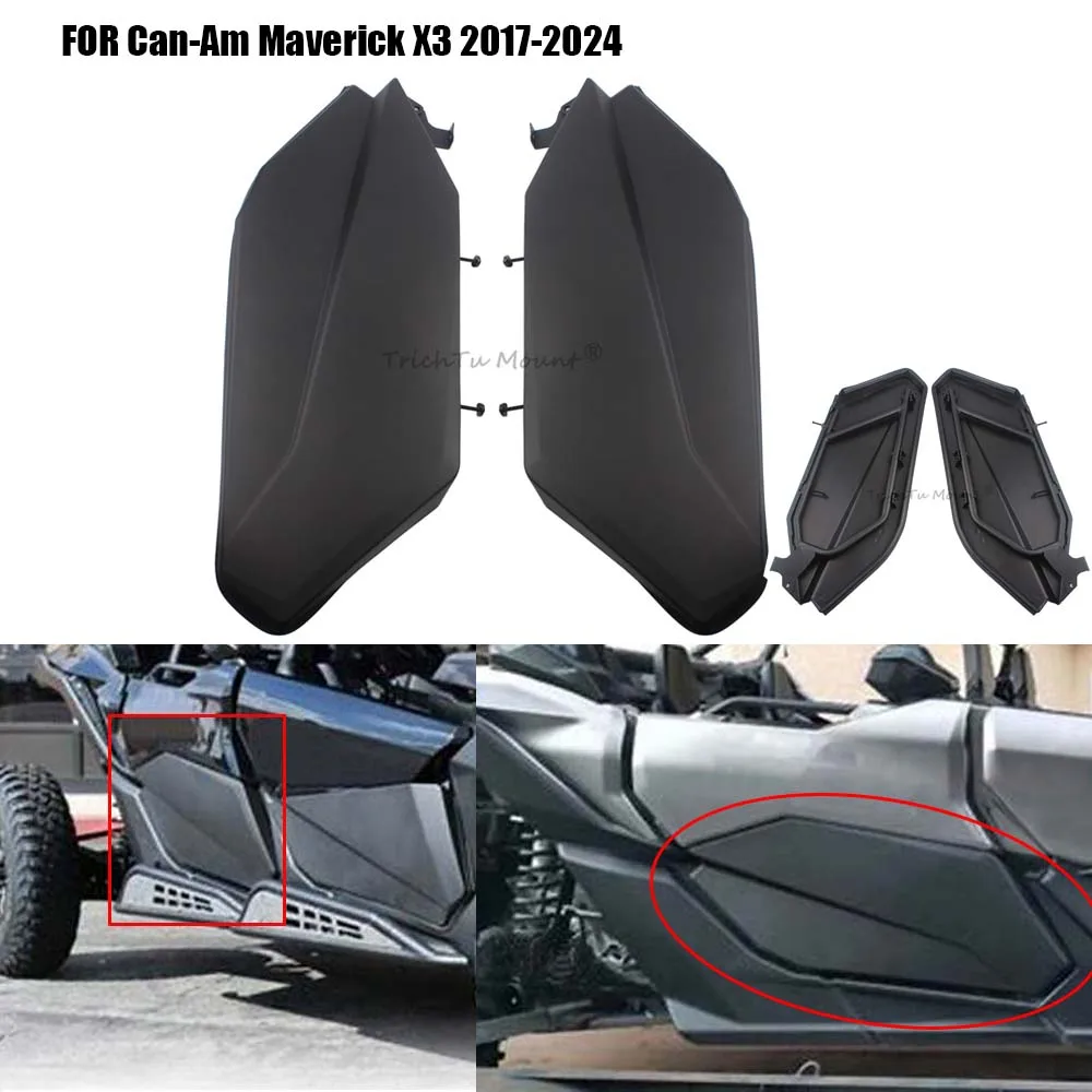UTV Accessories Black Lower Door Panel Insert Kit Rear Lower Door ...