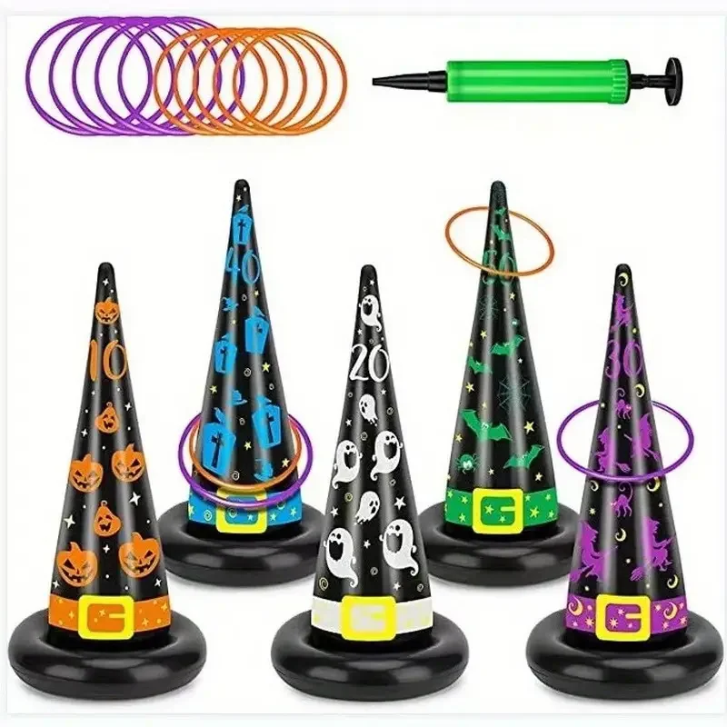 Halloween-ring-toss-game-set-with-inflatable-witch-hat-the-perfect ...