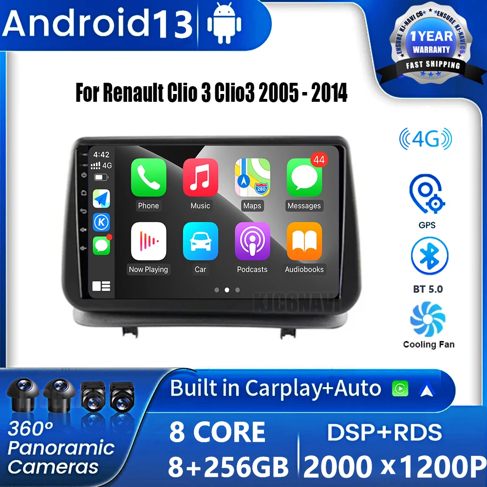 9-Android-13-For-Renault-Clio-3-Clio3-2005-2014-Car-Radio-Multimedia ...