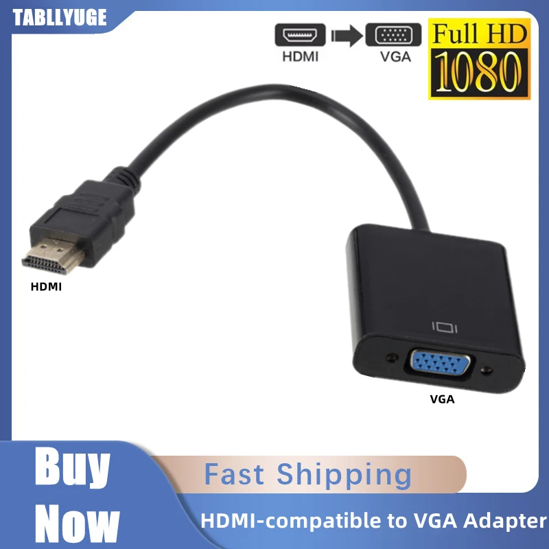 HD-1080P-HDMI-compatible-to-VGA-Adapter-Digital-Analog-HDMI-compatible ...