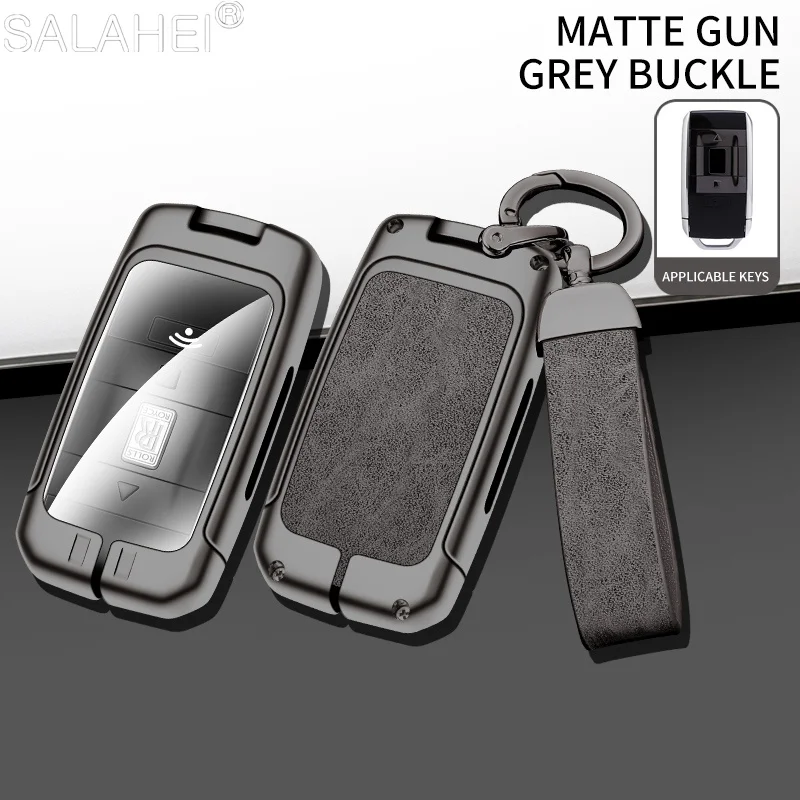 Car-Remote-Key-Case-Fob-Cover-Protector-Zinc-Alloy-Leather-For-Rolls ...
