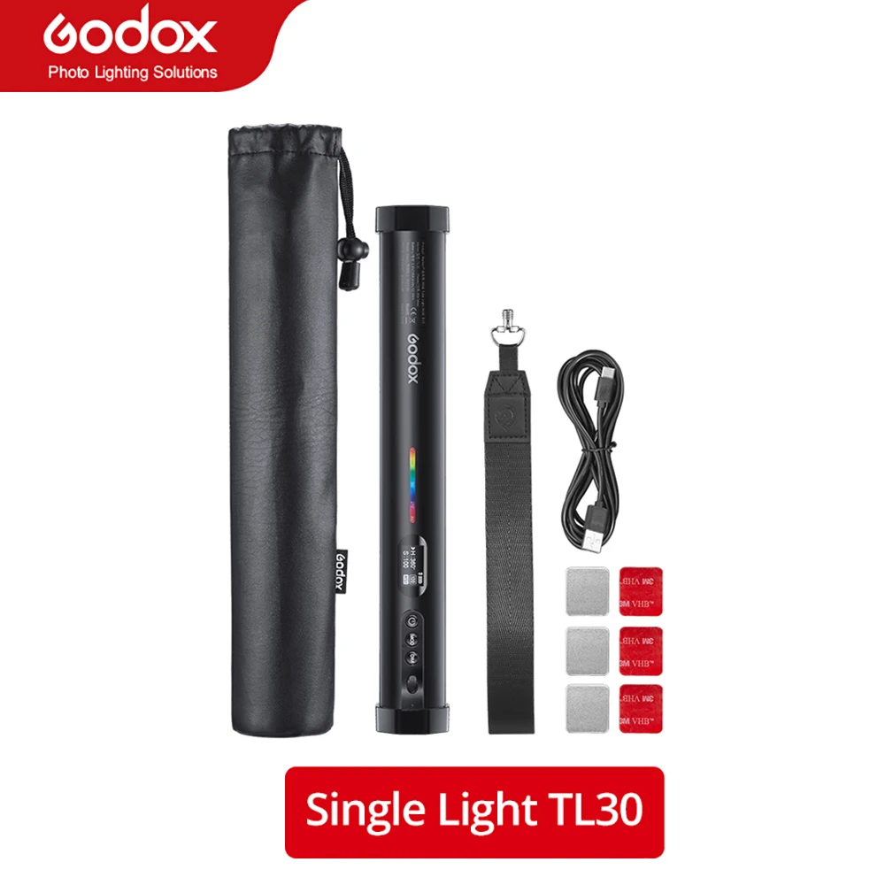 Godox-TL30-RGB-LED-Tube-Light-Color-Photography-Light-Handheld-Light ...