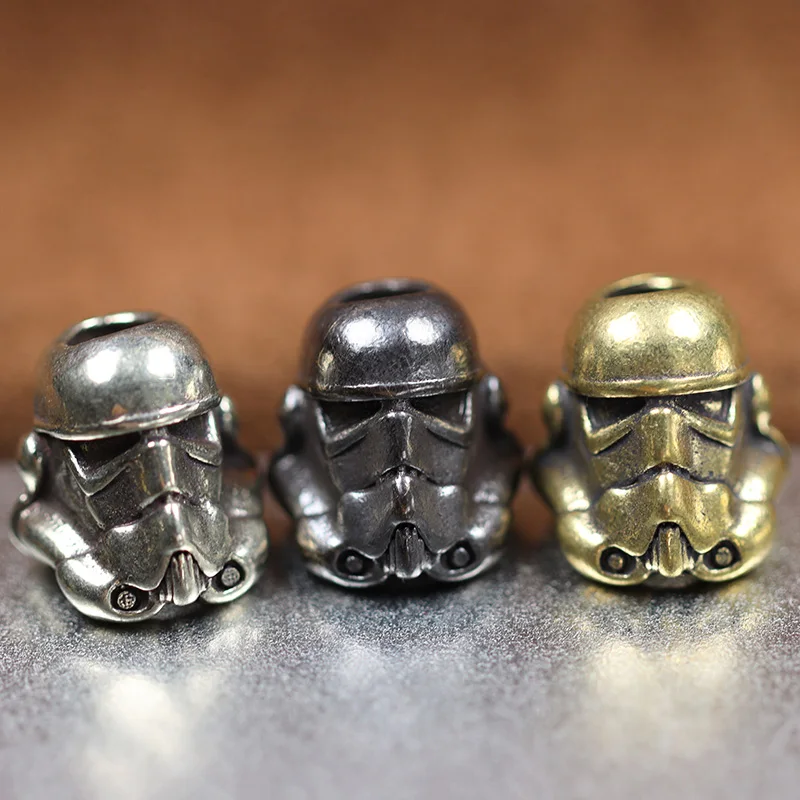 Soldier-Helmet-Knife-Beads-Brass-EDC-Outdoor-Tools-DIY-Paracord ...