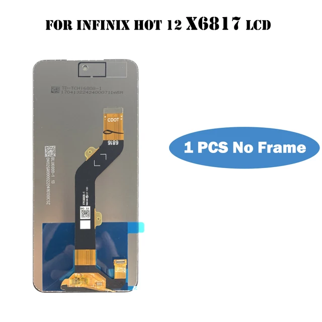 100% Tested Original 6.82" LCD For Infinix Hot 12 X6817 LCD Display ...