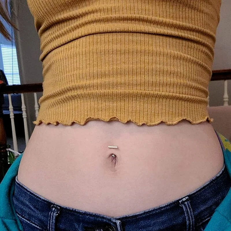 Simple Belly Button Piercing