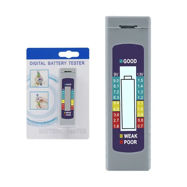 Digital Battery Tester LCD Display Battery Capacitance Diagnostic Tool ...