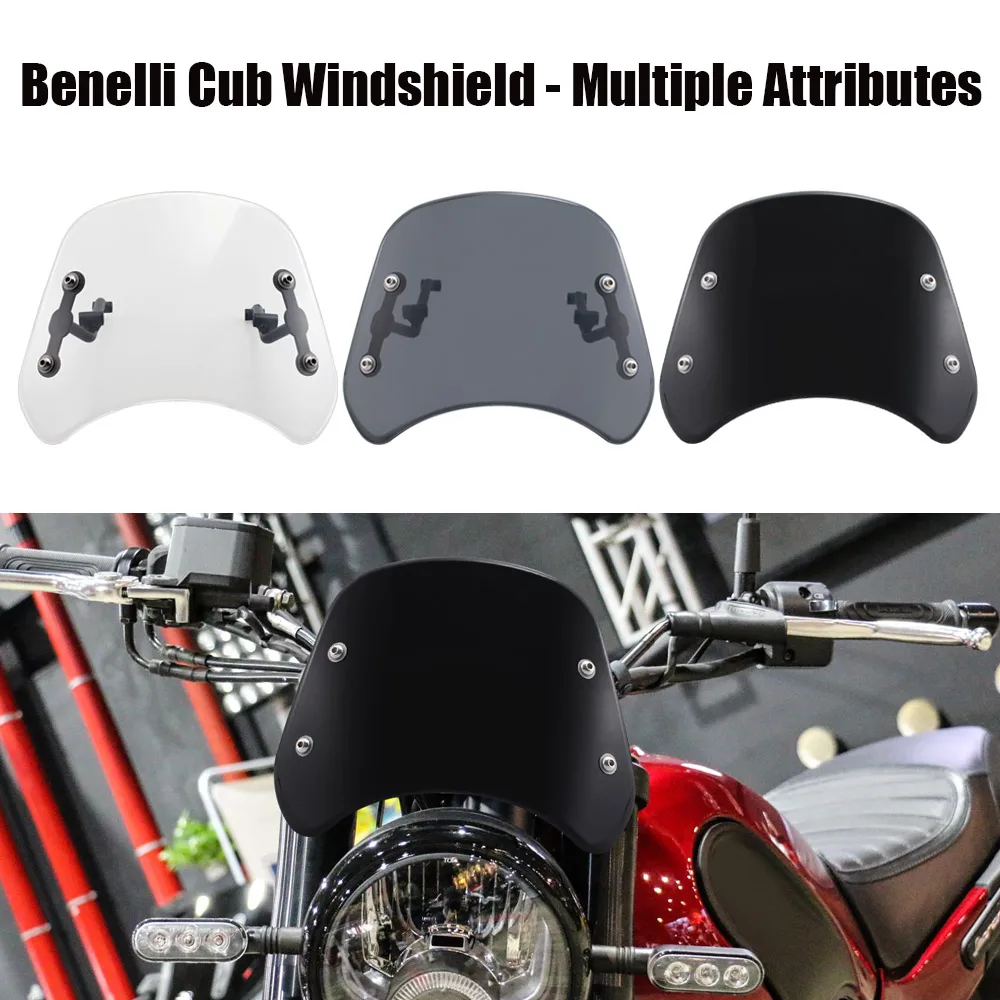 Retro-Motorcycle-Headlight-Visor-Meter-Instrument-Windshield-Wind ...