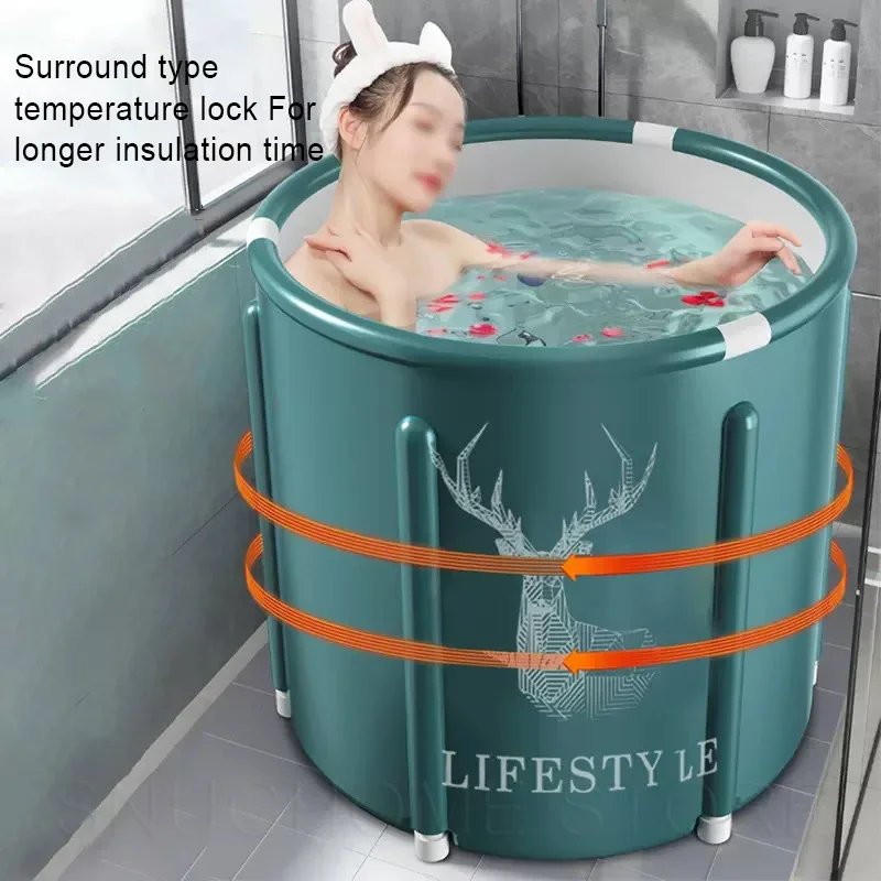 Portable-Collapsible-Bath-Bucket-Bathtub-Large-Capacity-Bathroom-Ice ...