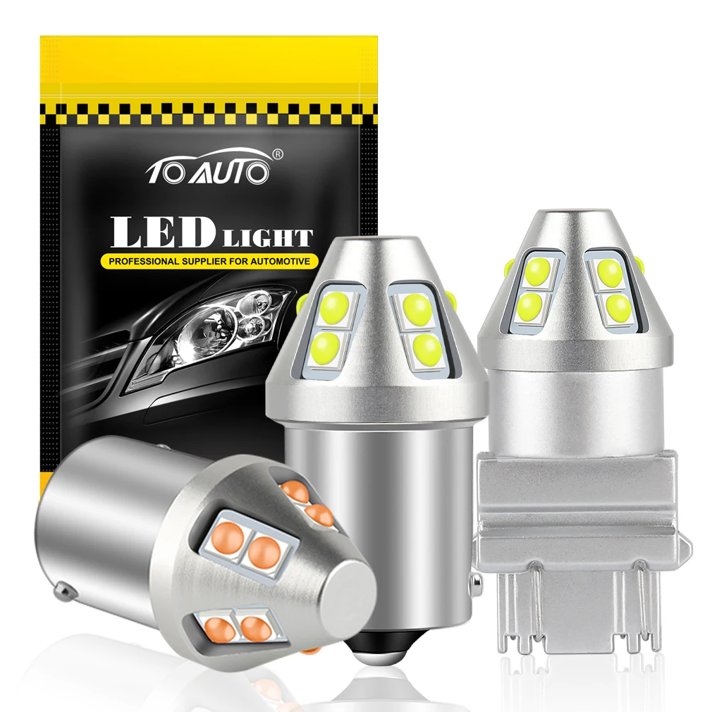 T20 Led 7440 7443 T25 3157 전구 W21W W21/5W WY21W P27 7W Led 3030 칩 BA15S ...