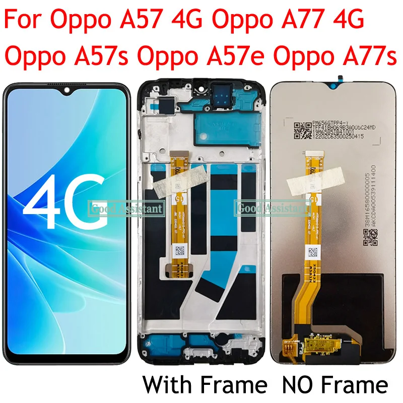 Black 6.56 inch For Oppo A57 4G A57s A57e LCD Display Touch Screen ...