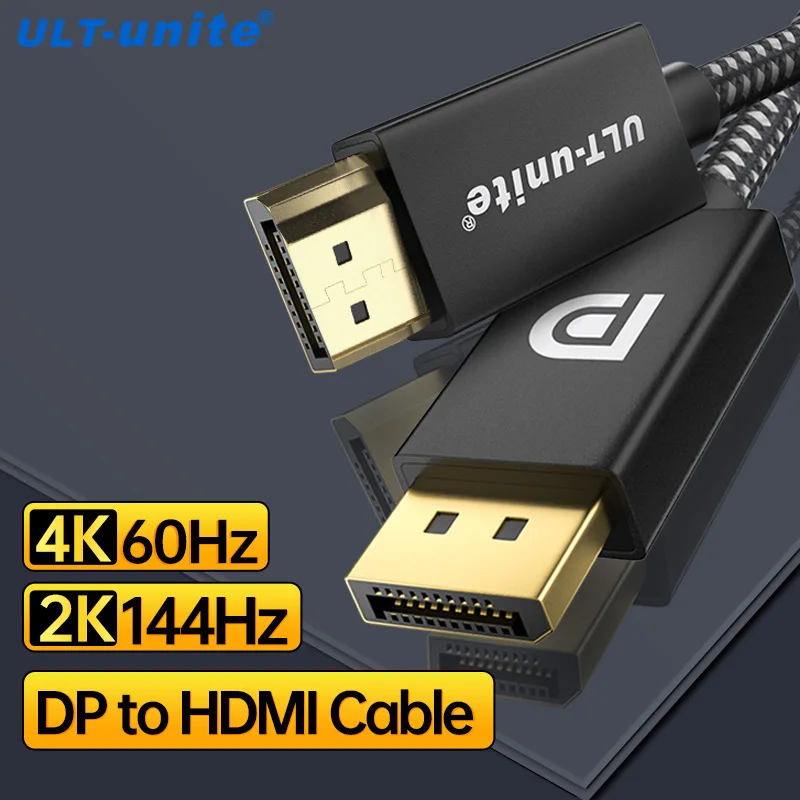 DisplayPort-to-HDMI-Cables-4K-60Hz-Uni-Directional-1080P-DP-to-HDMI ...