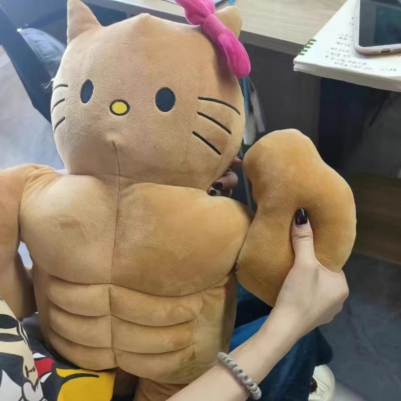 35-40cm-Sanrio-Kawaii-Hello-Kitty-Plush-Toy-Funny-Chest-And-Abdominal ...