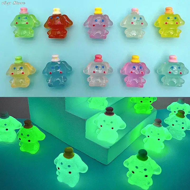 2-5pcs-Luminous-Mini-Dog-Doll-Figurines-Glow-in-the-dark-Miniatures-Toy ...