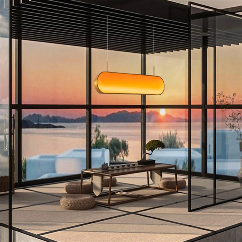 Modern Sunset Lamp LED Chandelier Indoor Decoration Sunset Light for ...