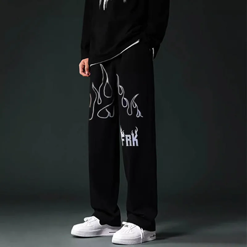 American-graffiti-sweatpants-men-and-women-s-new-oversize-street-hip ...