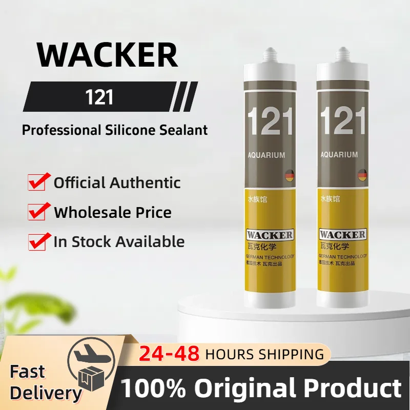 Wacker 121 Professional Aquarium Silicone Sealant High Curing Acetic ...