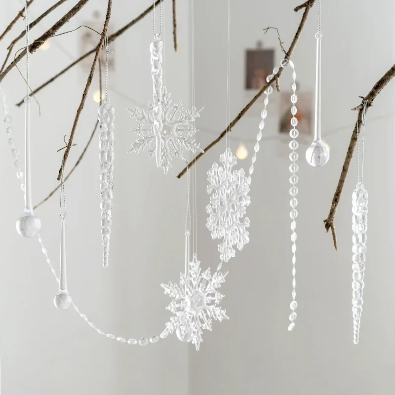 Christmas-Simulation-Ice-Icicle-Xmas-Tree-Hanging-Ornaments-Snowflake ...