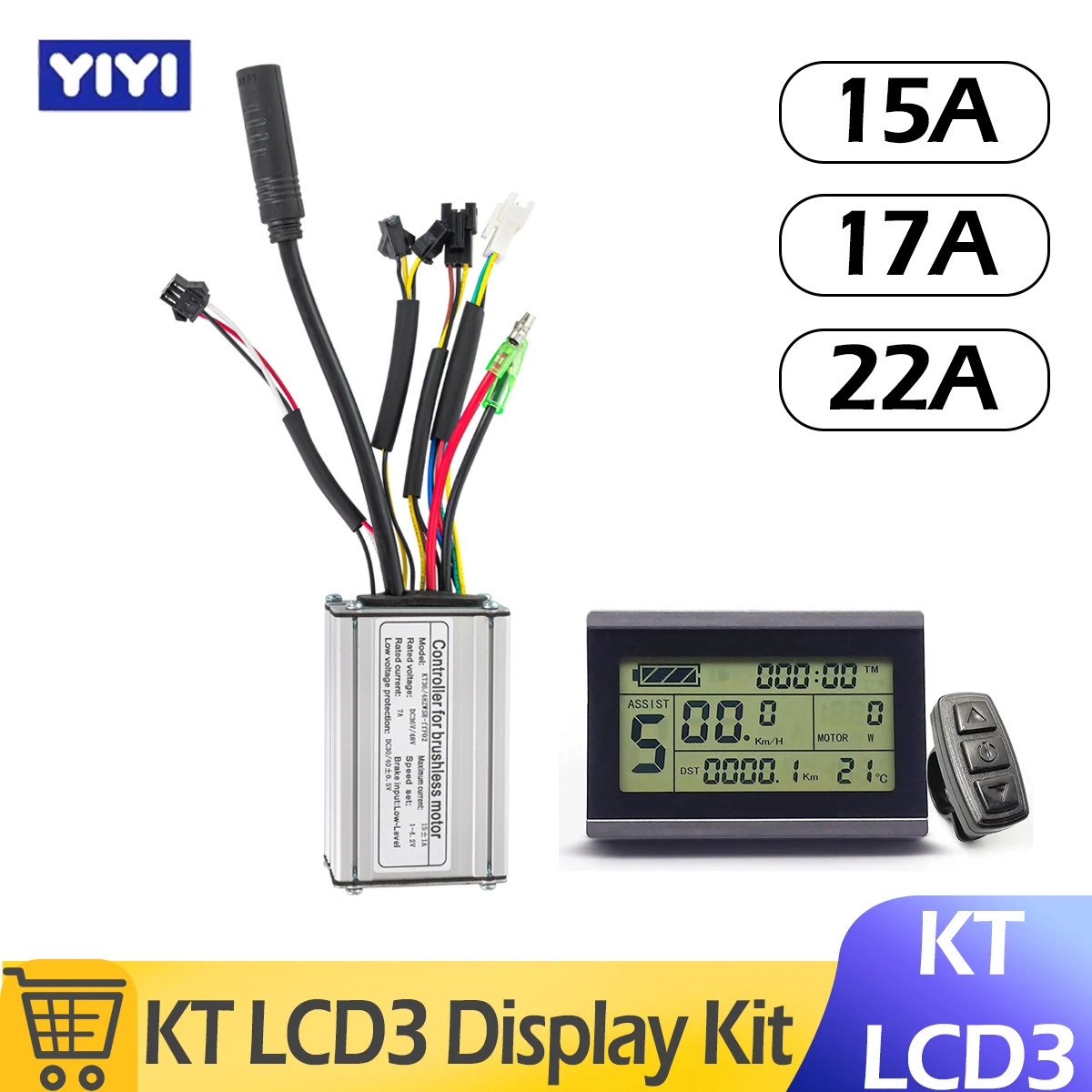 Controller KT 15A 17A 22A Controller bici elettrica con pannello ...