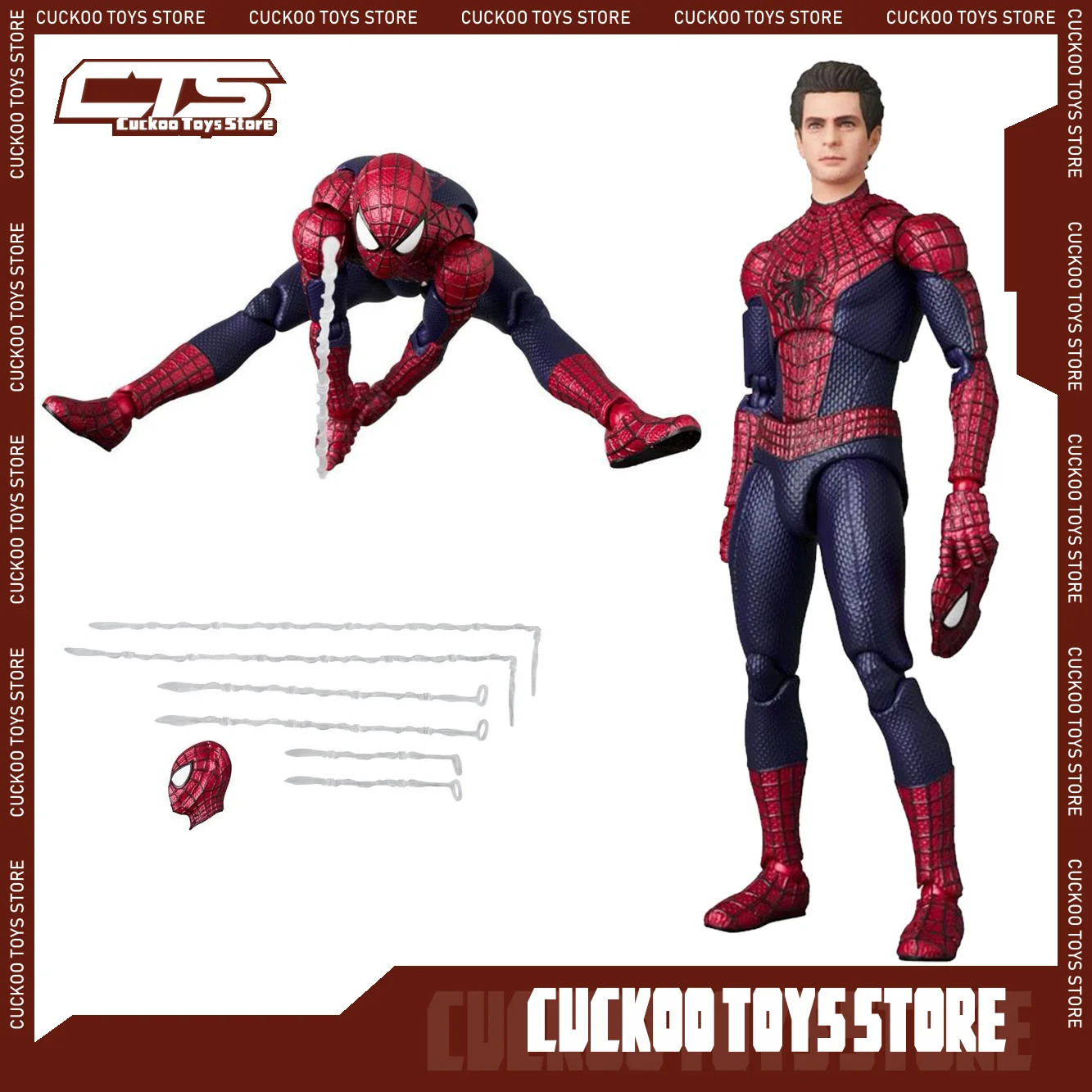 In Stock New Mafex No.248 The Amazing Spider-Man 2 Action Figure Andrew ...