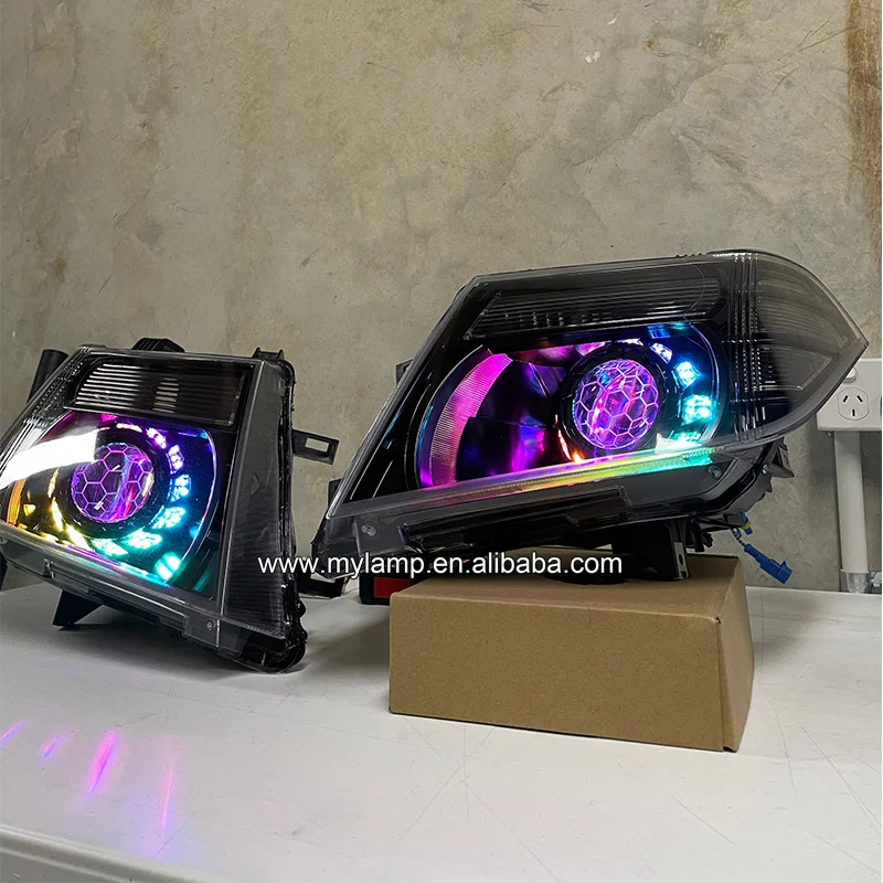 For NISSAN NAVARA D40 Custom LED Projector Headlights-(SPAIN BUILT ...