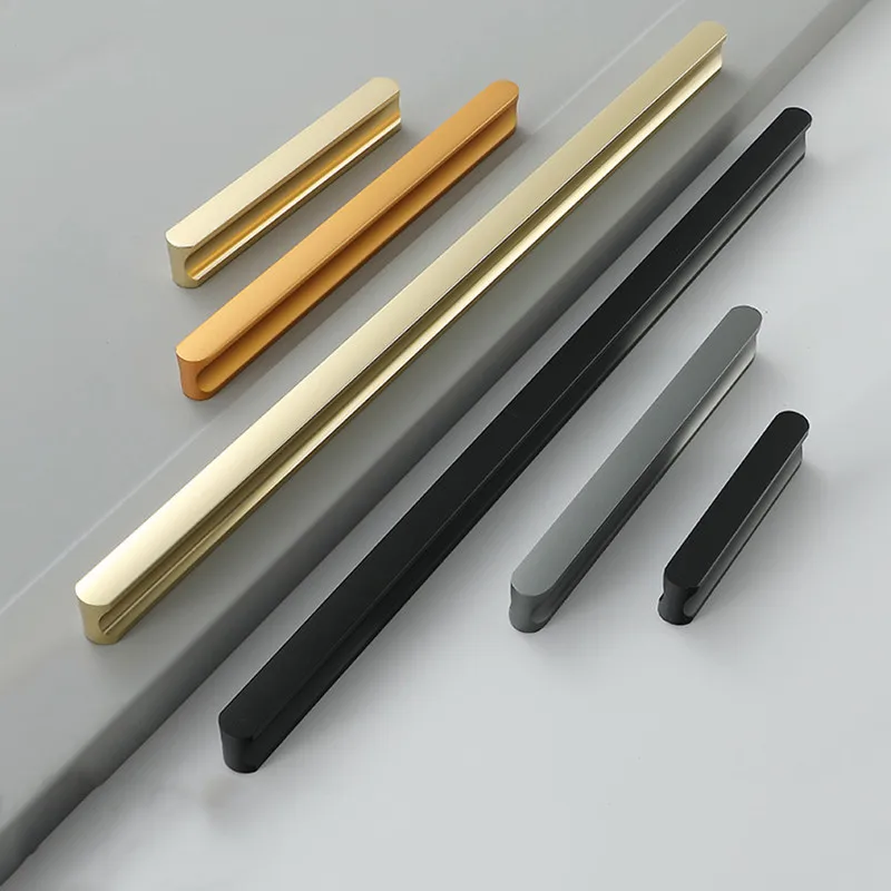 Modern Extended Bedroom Wardrobe Gold Handle Cabinet Door Handle Drawer ...