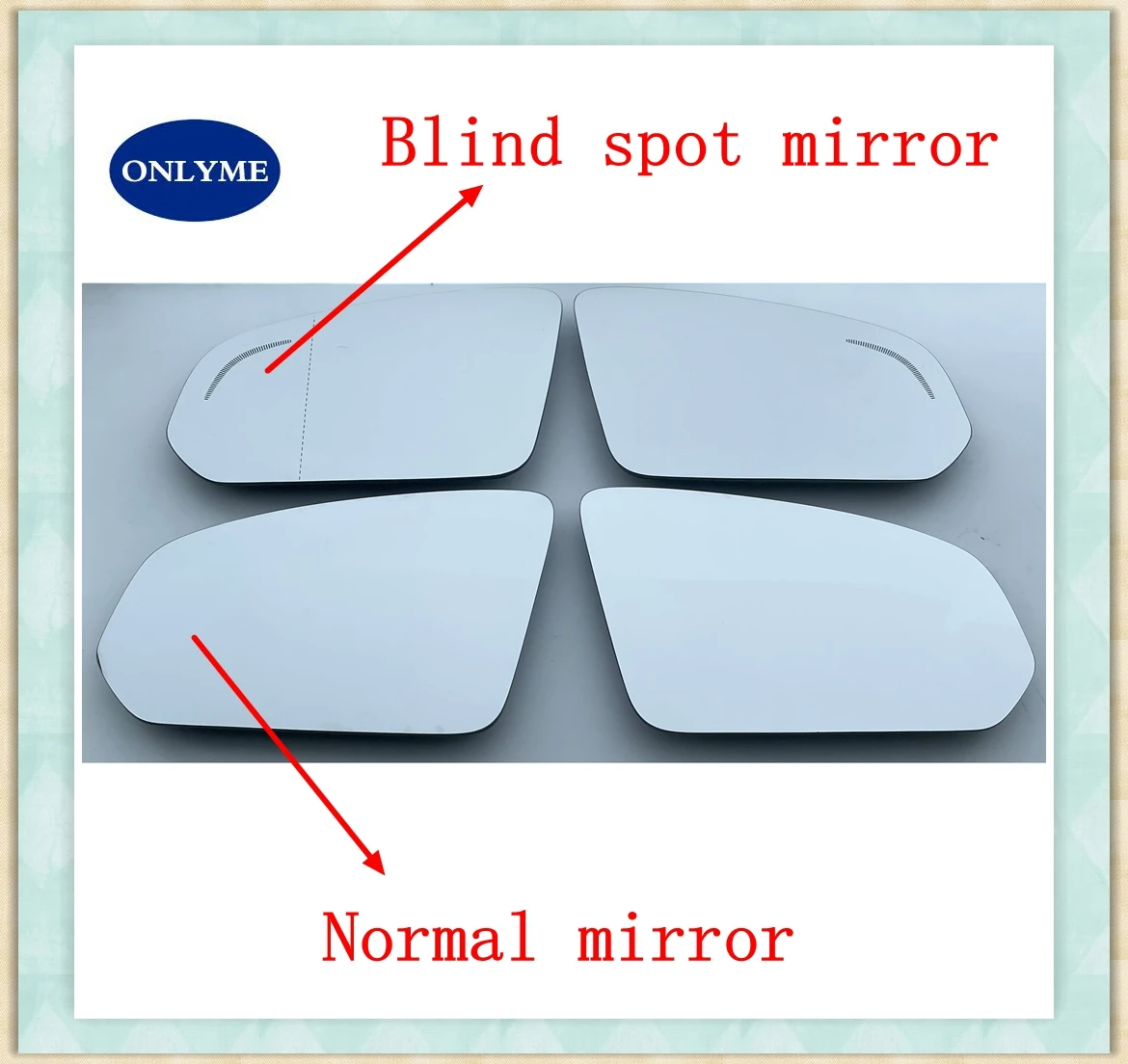 Car-heated-wide-angle-mirror-glass-with-blind-spot-warning-for-VOLVO ...