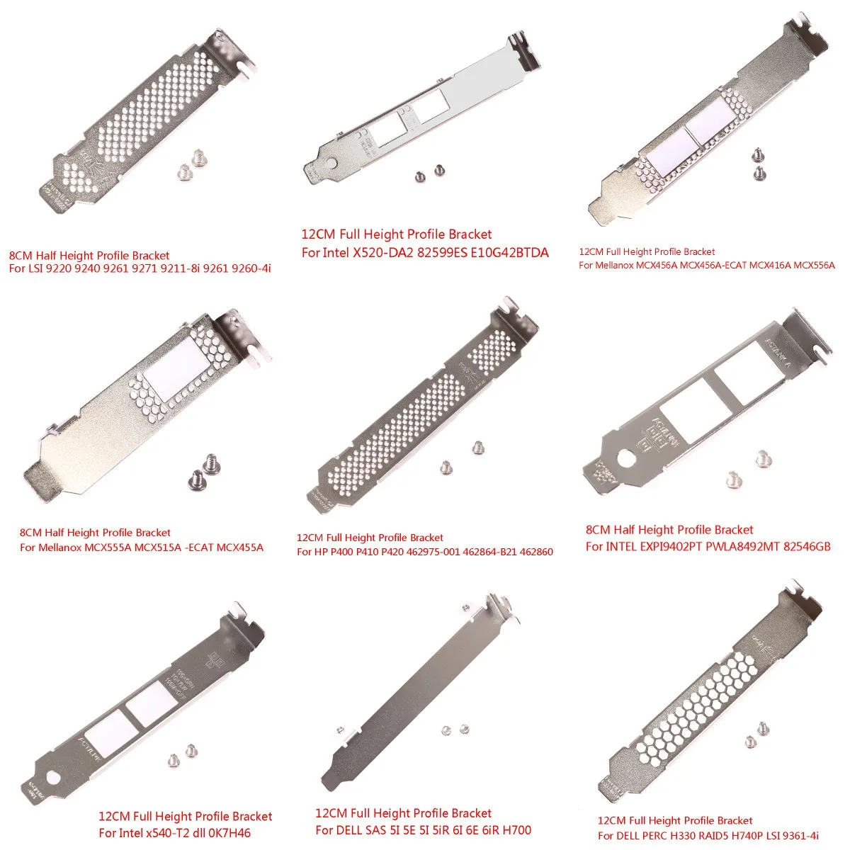 1PC-8-12cm-Low-or-High-Profile-Bracket-Adapter-DVI-DP-VGA-baffle-Port ...