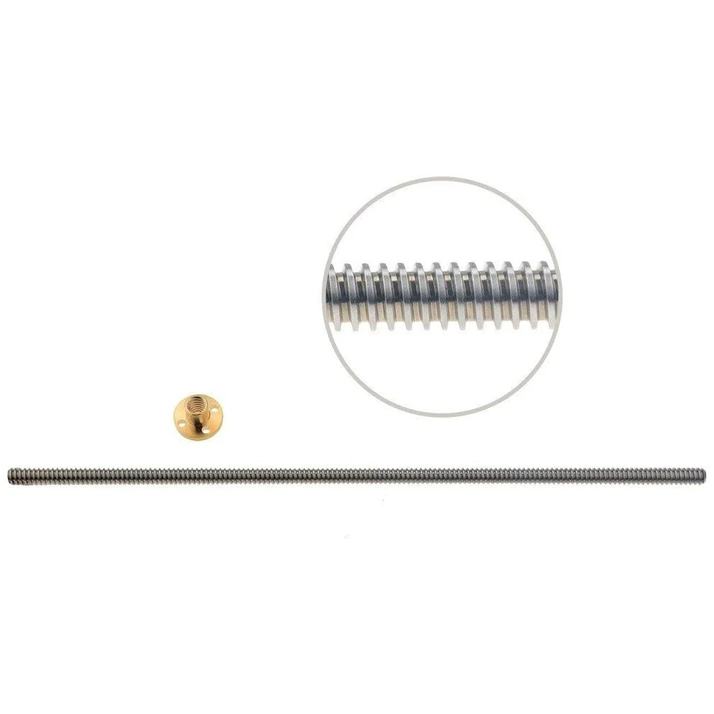 1pc T5 Lead Screw Thread 8mm Pitch1mm Lead 1mm/2mm/4mm 100/200/300/400 ...