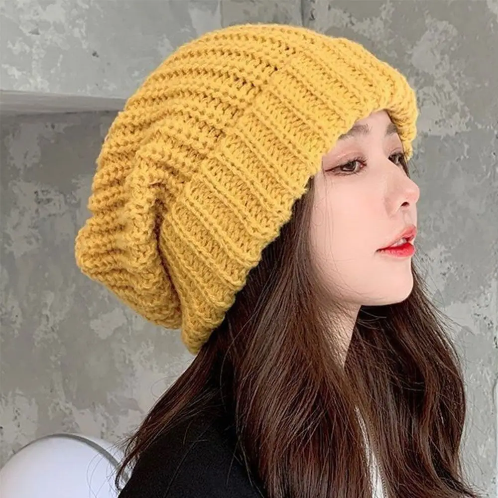 2023-Winter-Warm-Hats-for-Women-Casual-Stacking-Knitted-Bonnet-Caps-Men ...