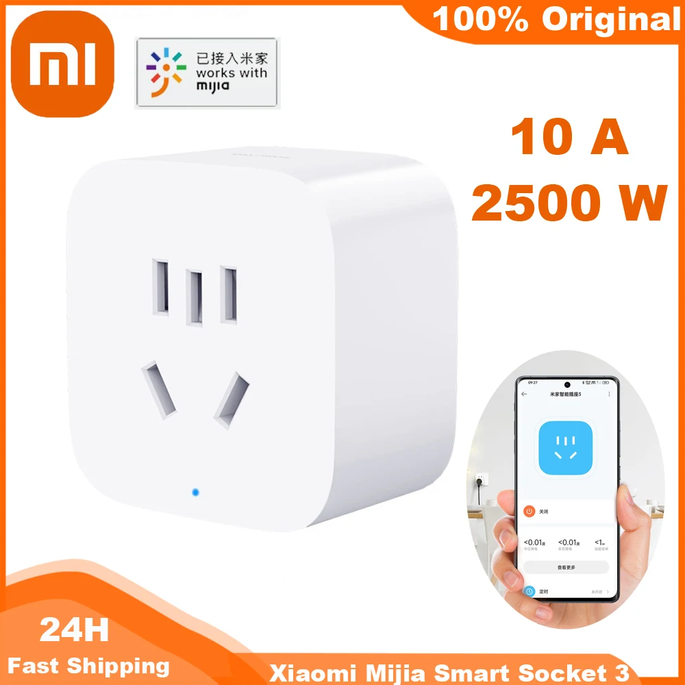 Original-Xiaomi-Mijia-Smart-Socket-3-WIFI-Power-Statistics-Wireless ...