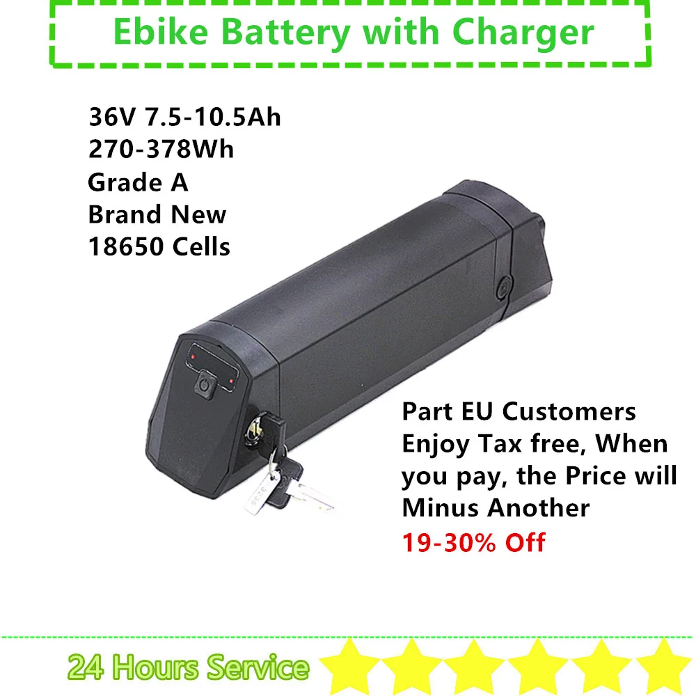 Original 36volt Ebike Battery 36v 7.5ah 7.8ah 8.7ah 10ah 10.5ah 250w ...