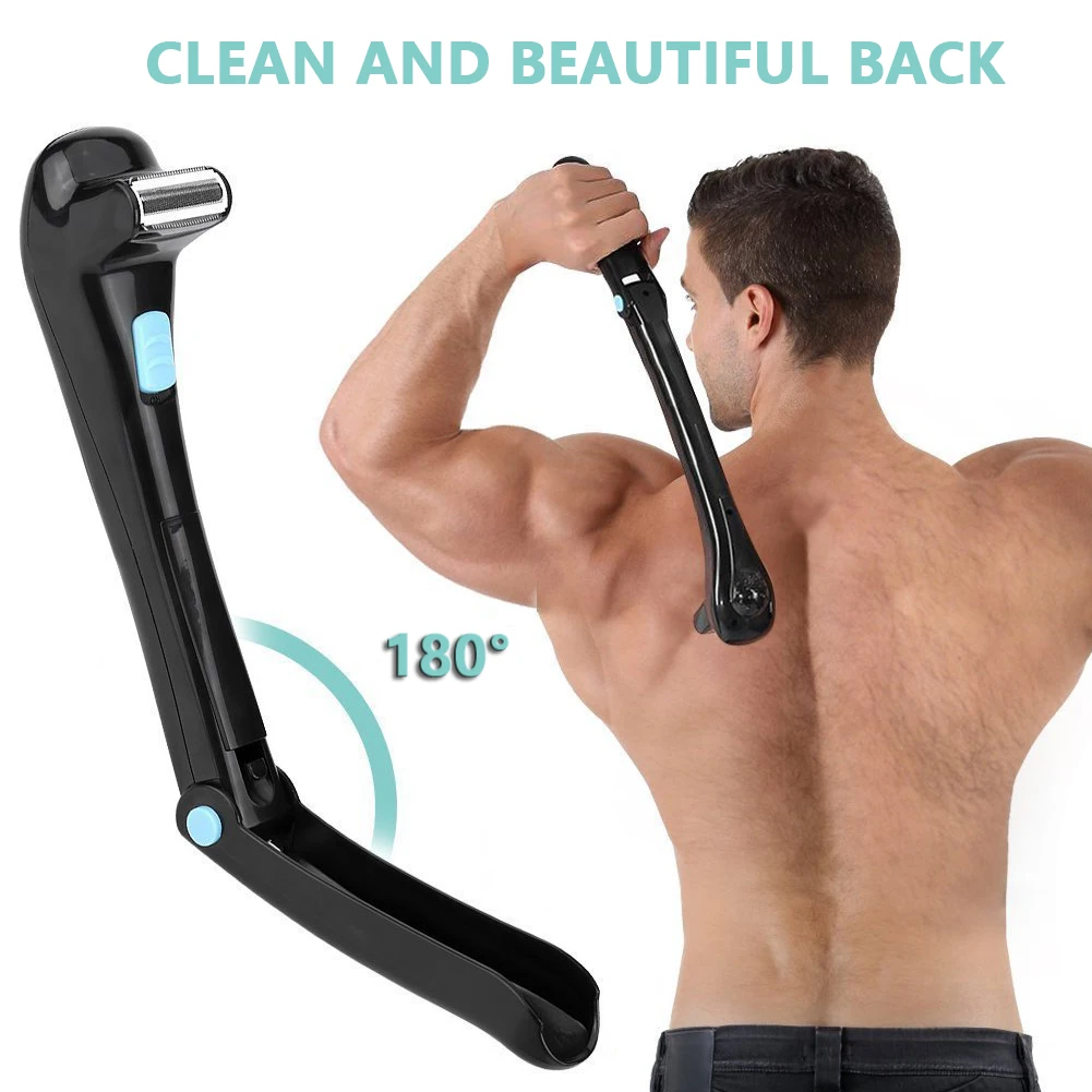 Electric-Back-Hair-Shaving-Razor-para-Homens-Depilador-180-Bateria-Dobr ...