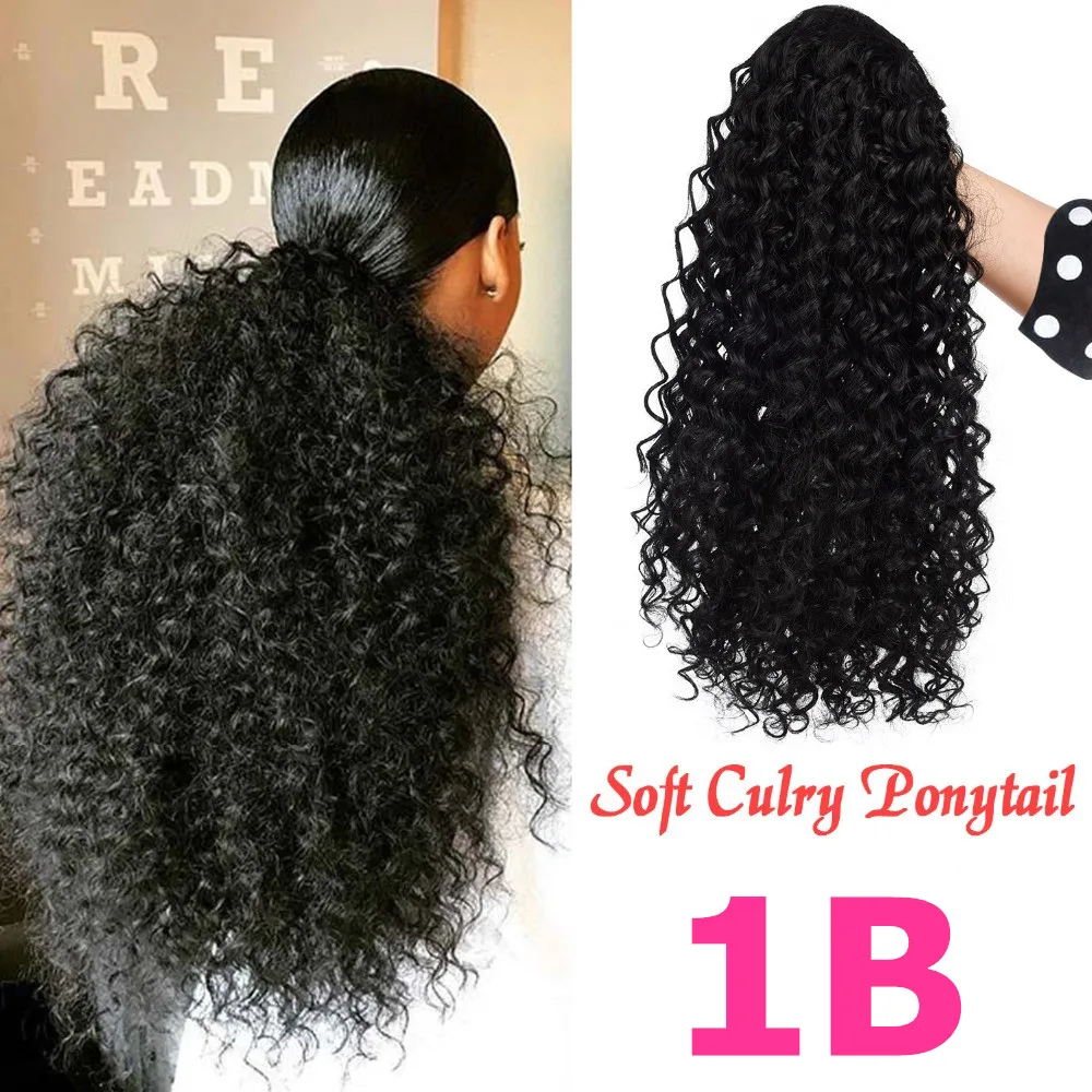 12-Inch-Ponytail-Puff-Afro-Kinky-Curly-Drawstring-Two-Clips-in-Hair ...